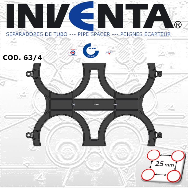 PIPE SPACER DISTANCER SUPPORT SEPARATOR DUCT ELECTRICAL TUBE AND ...