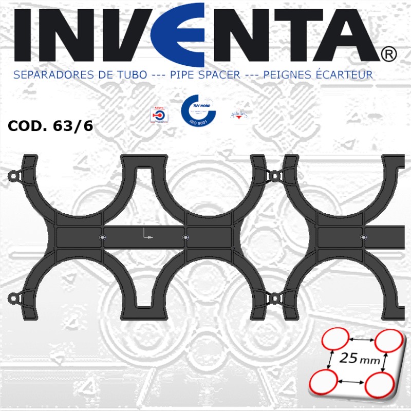 PIPE SPACER DISTANCER SUPPORT SEPARATOR DUCT ELECTRICAL TUBE AND ...