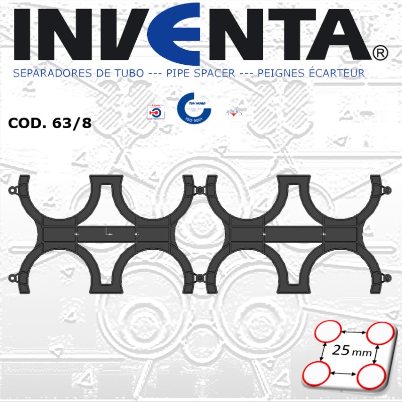 PIPE SPACER DISTANCER SUPPORT SEPARATOR DUCT ELECTRICAL TUBE AND ...