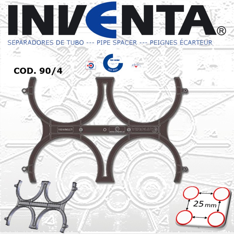 PIPE SPACER DISTANCER SUPPORT ELECTRICAL TUBE AND TELECOMMUNICATIONS Ø ...