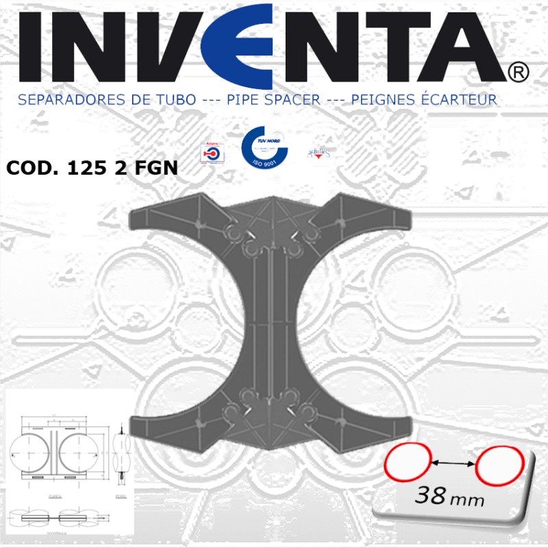 PIPE SPACER DISTANCER SUPPORT ELECTRICAL TUBE AND TELECOMMUNICATIONS ...