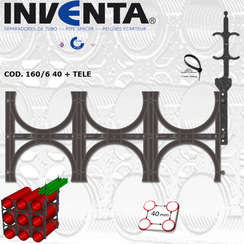PIPE SPACER DISTANCER SUPPORT ELECTRICAL TUBE AND TELECOMMUNICATIONS ...