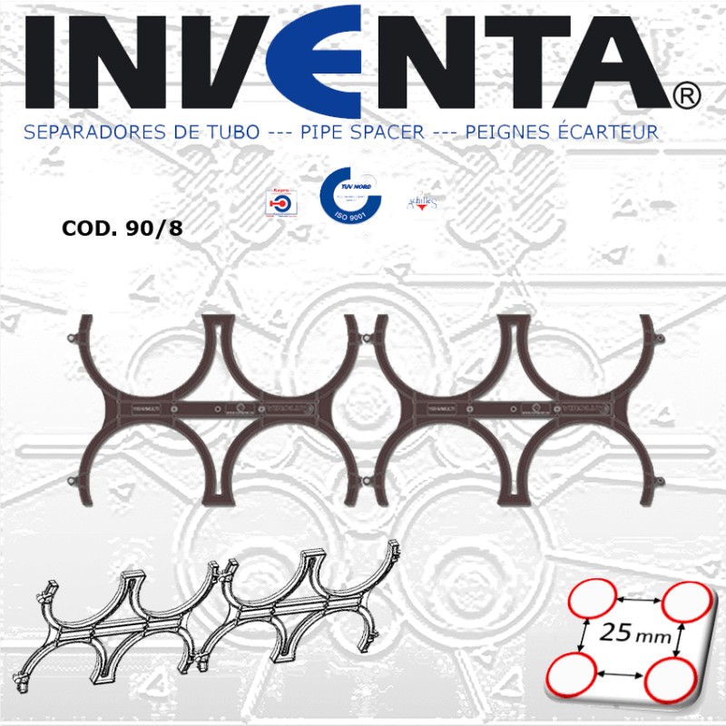 PIPE SPACER DISTANCER SUPPORT ELECTRICAL TUBE AND TELECOMMUNICATIONS Ø ...