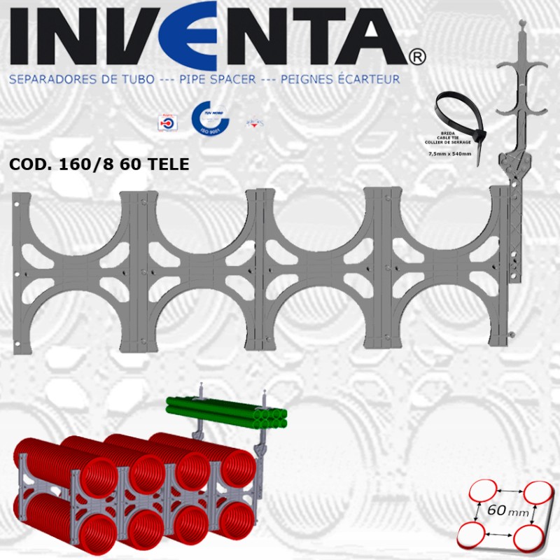 PIPE SPACER DISTANCER SUPPORT ELECTRICAL TUBE AND TELECOMMUNICATIONS ...