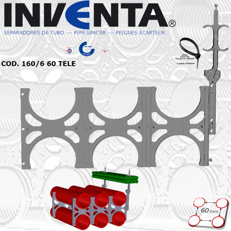 PIPE SPACER DISTANCER SUPPORT ELECTRICAL TUBE AND TELECOMMUNICATIONS ...