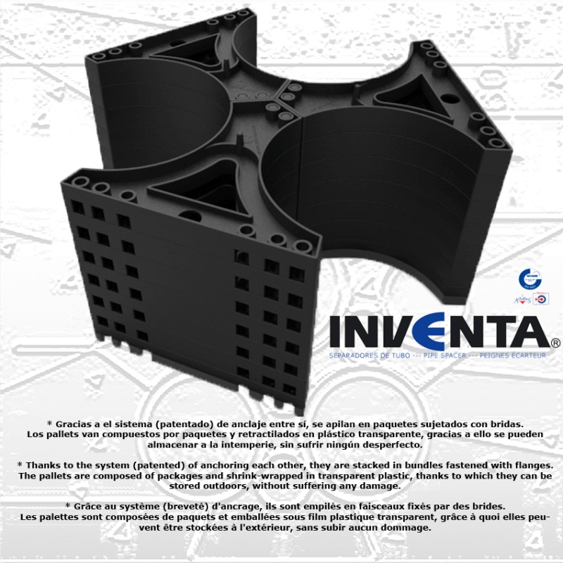 PIPE SPACER DISTANCER SUPPORT ELECTRICAL TUBE AND TELECOMMUNICATIONS Ø ...